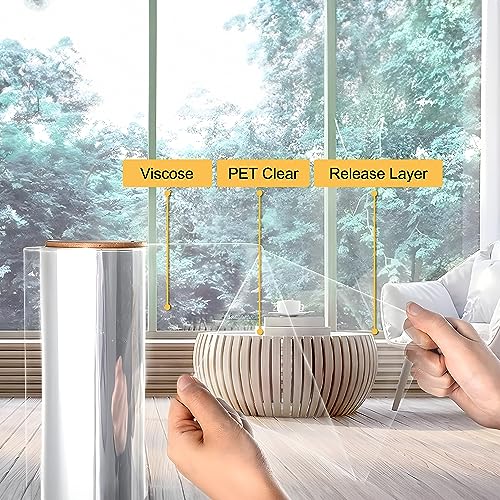 8 Mil Clear Security and Safety Window Film Shatterproof Film for Glas ...